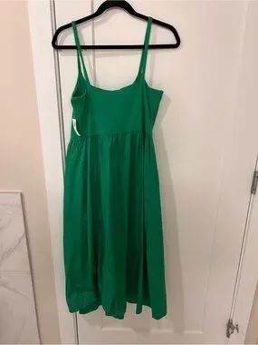 Old Navy | Dresses | Old Navy Elegant Green Spaghettistrap Midi Dress ...
